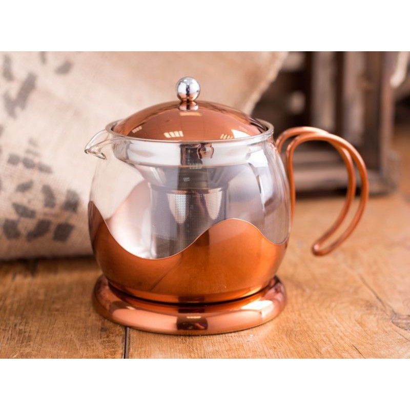 Kitchenware | Teapots | La Cafetiere Origins 1200ml Teapot Copper ...